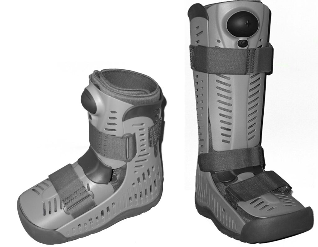 Férula de tobillo neumática con coraza con cintas – Globe Medica ...
